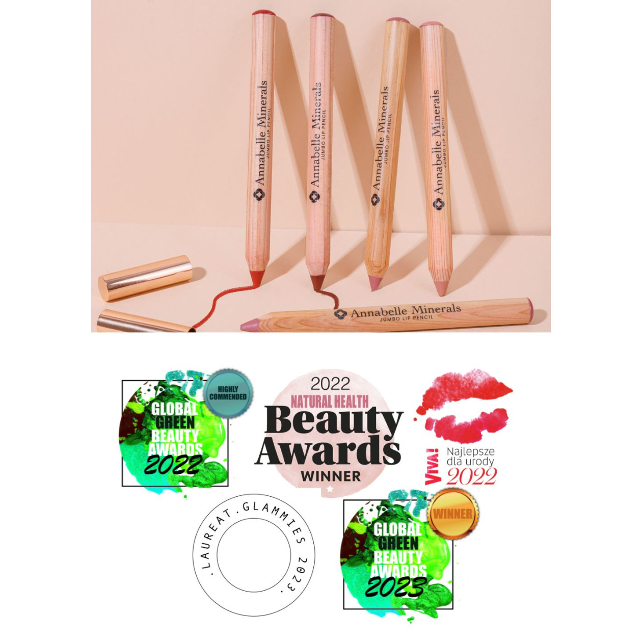 Lip pencil – adds a pop of color and cares for the lips